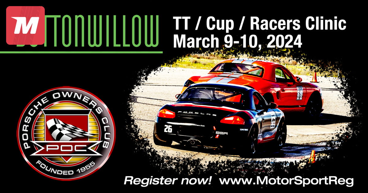 Porsche Owners Club @ Buttonwillow Raceway requirements on Mar 9, 2024 ...