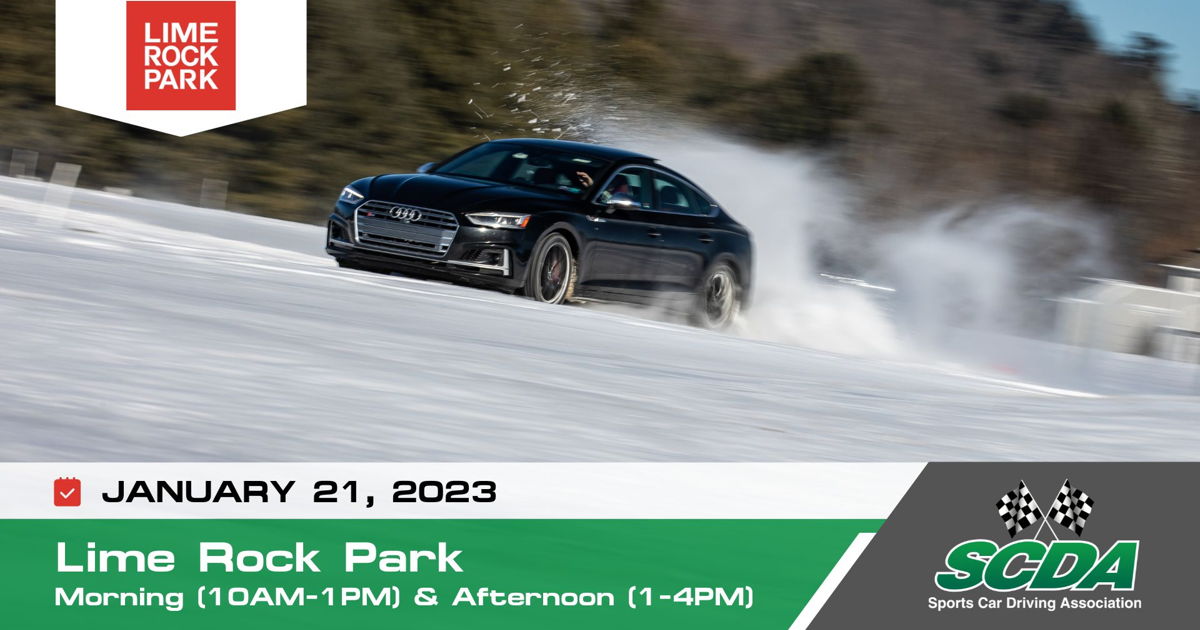 SCDA- WINTER Car Control Clinic-Lime Rock- 1/21/23 info on Jan 21, 2023 ...