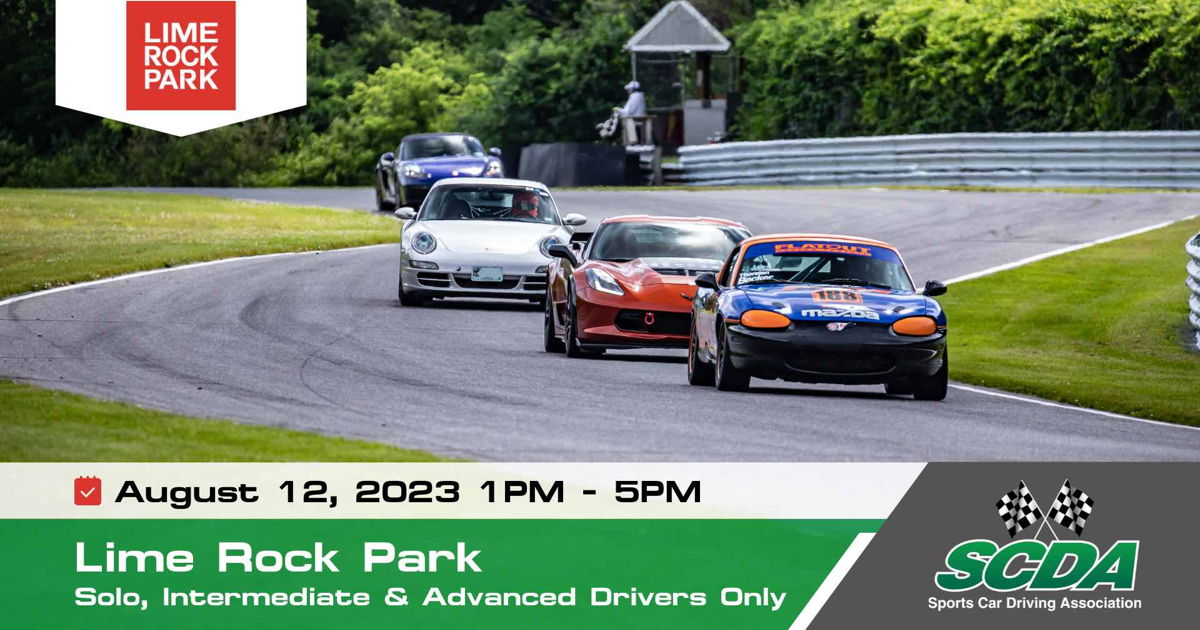 SCDA- Lime Rock Park - Track Day- Aug. 12th 1-5pm info on Aug 12, 2023 ...