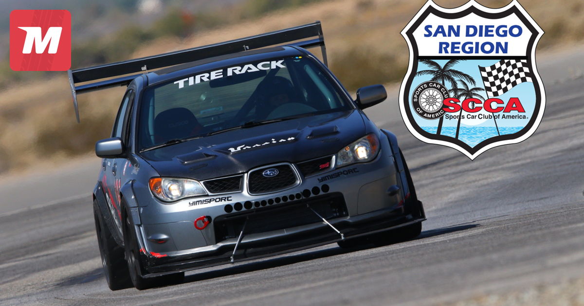 San Diego SCCA Track & Time Attack May 20-21, 2023 requirements on May ...